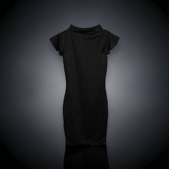 PrettyLittleThing | Dresses | Plt High Neck Cap Sleeve Bodycon Dress ...